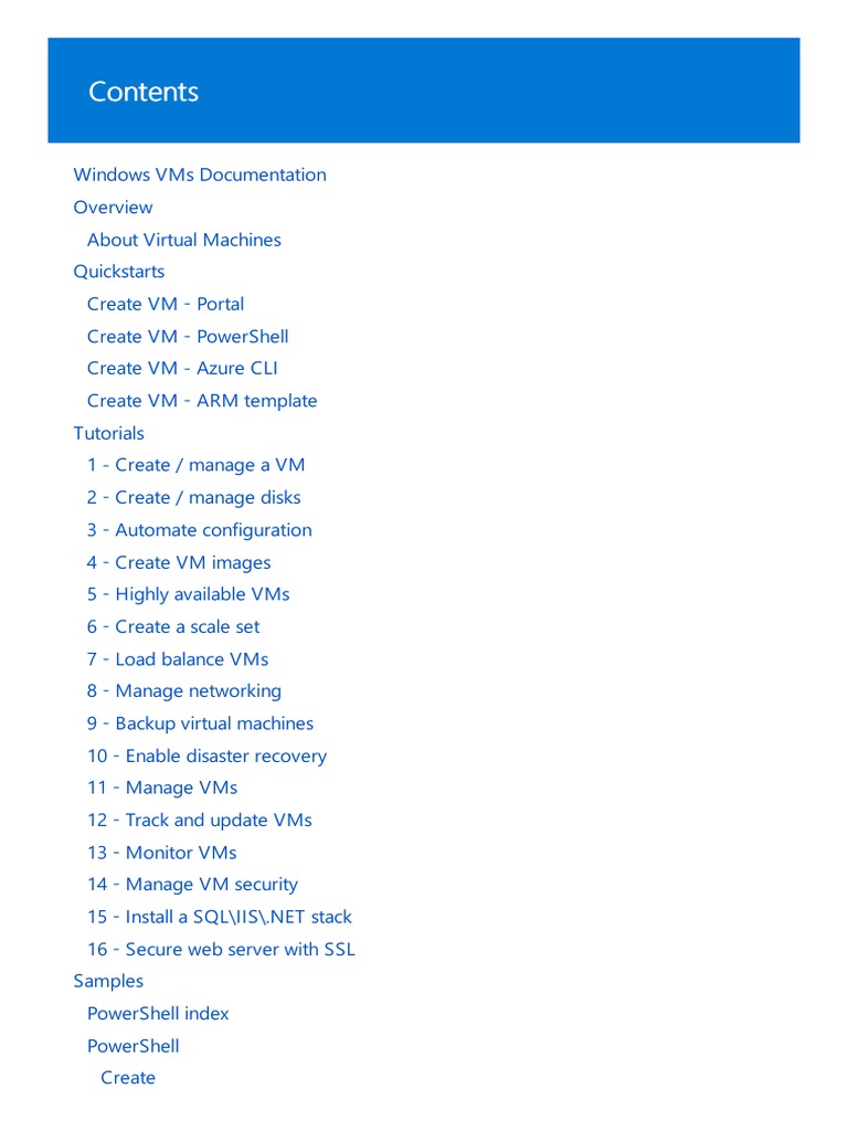 VM Azure Documentation PDF | PDF | Virtual Machine | Remote Desktop ...