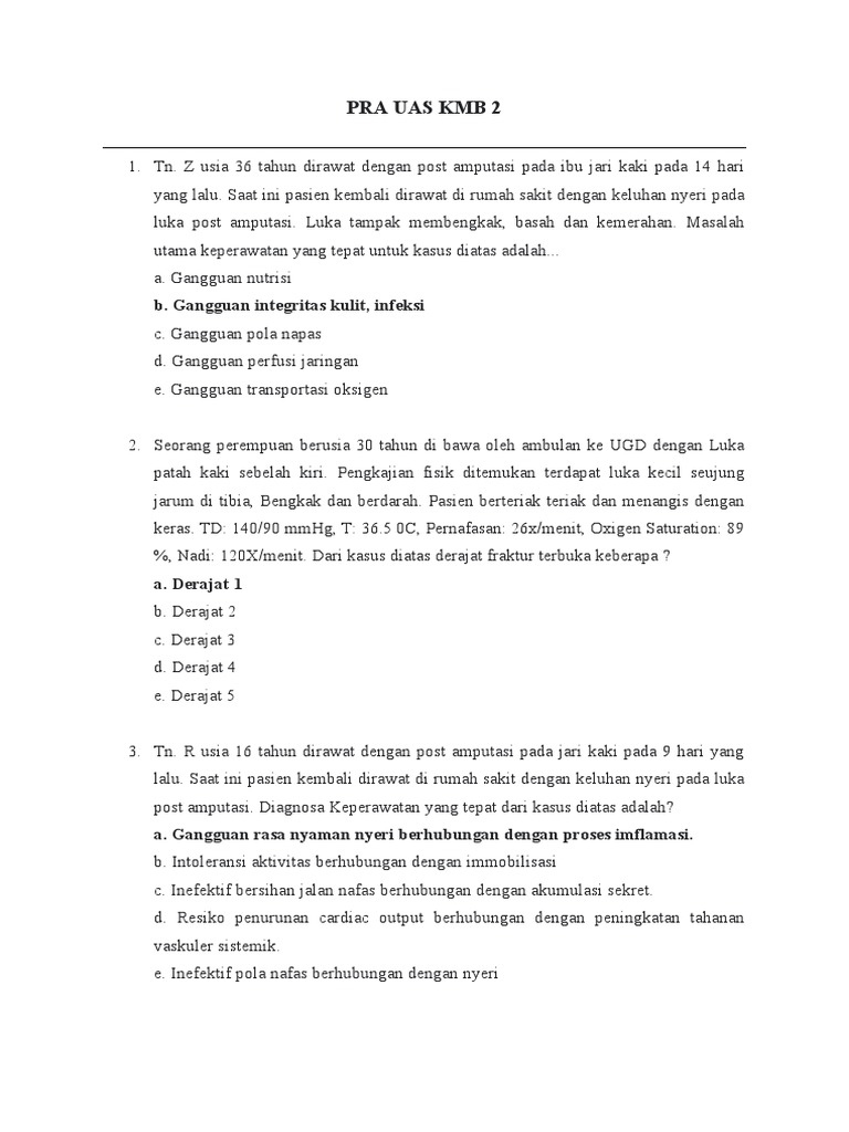 PRA UAS KMB 2 Isi | PDF