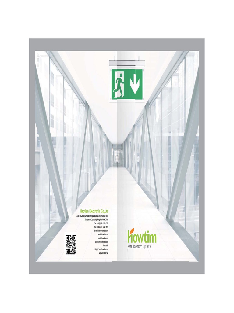 2017 Ecatalogue Howtim Exit Sign | PDF | Lighting | Light Emitting Diode