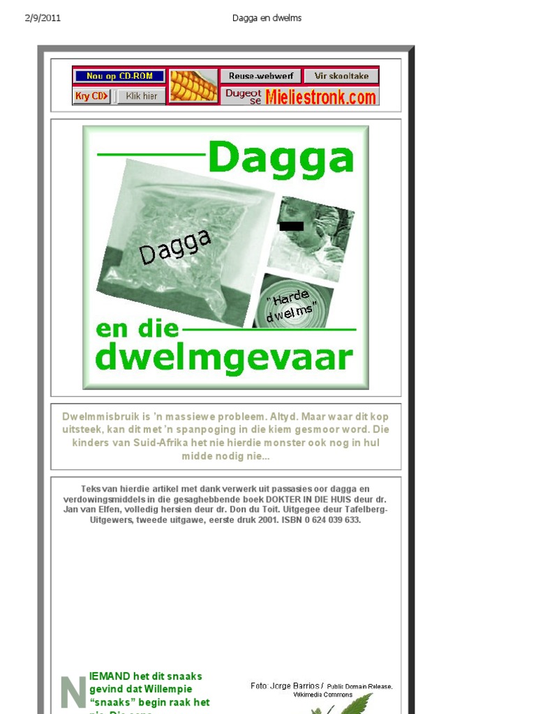 Dagga en Dwelms | PDF