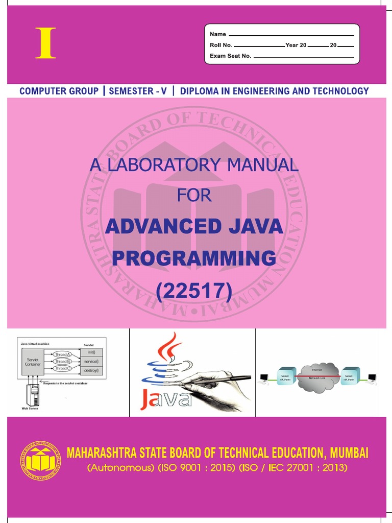 Advanced Java Programming (1) 04-05-2019 Mail 6-5-19 PDF | PDF | Computers