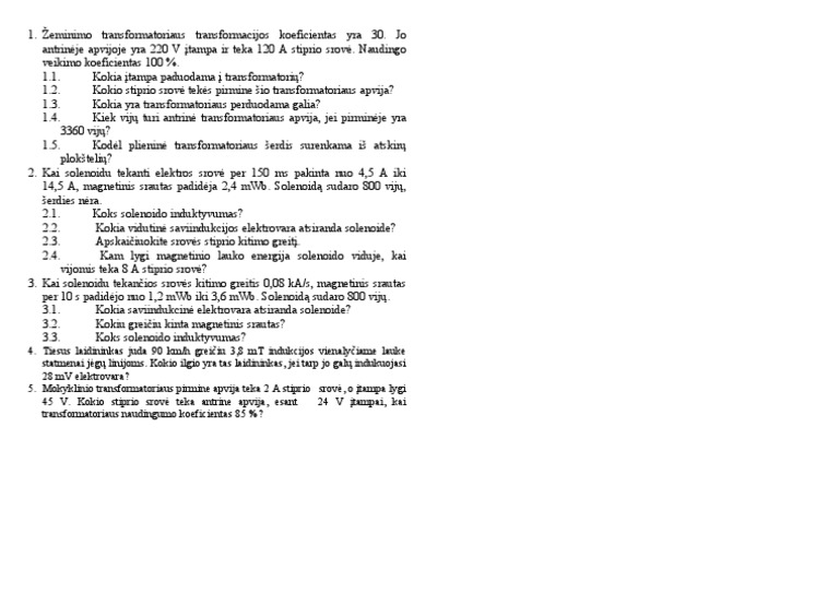 EM Indukcija Uzd 2020 | PDF