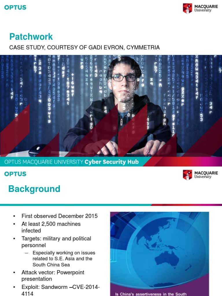 Case Study Patchwork PDF | PDF | Secure Communication | Cyberwarfare