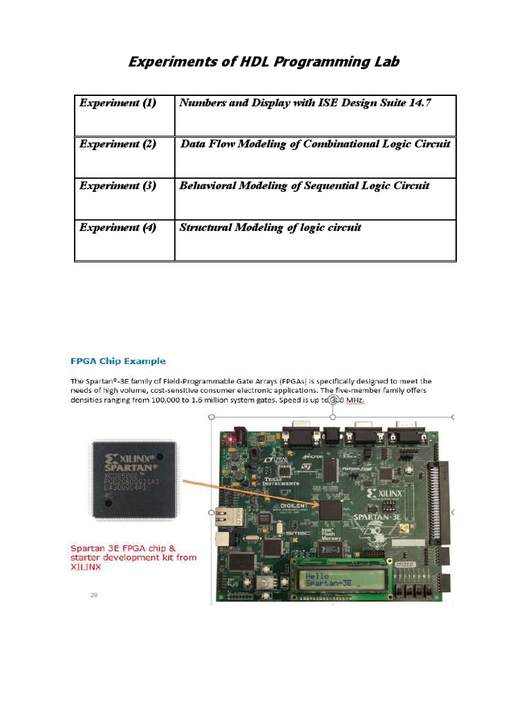 Experiments Of Hdl Programming Lab Numbers And Display With Ise Design Suite 147 Experiment 2543