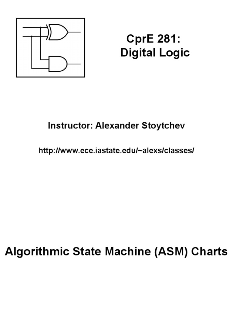 Cpre 281: Digital Logic: Instructor: Alexander Stoytchev | PDF | Digital Electronics | Input/Output