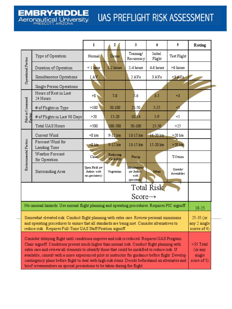 Erau Uas Risk Assessment | PDF | Aviation | Nature