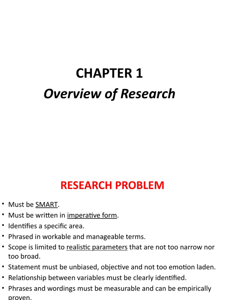 CH1 - Overview of Research | PDF