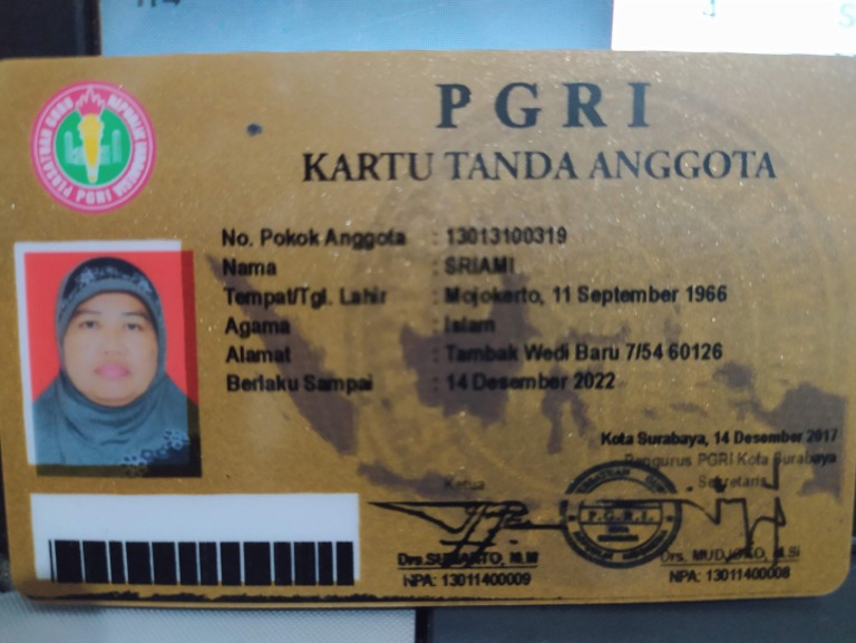 Kartu Anggota PGRI | PDF