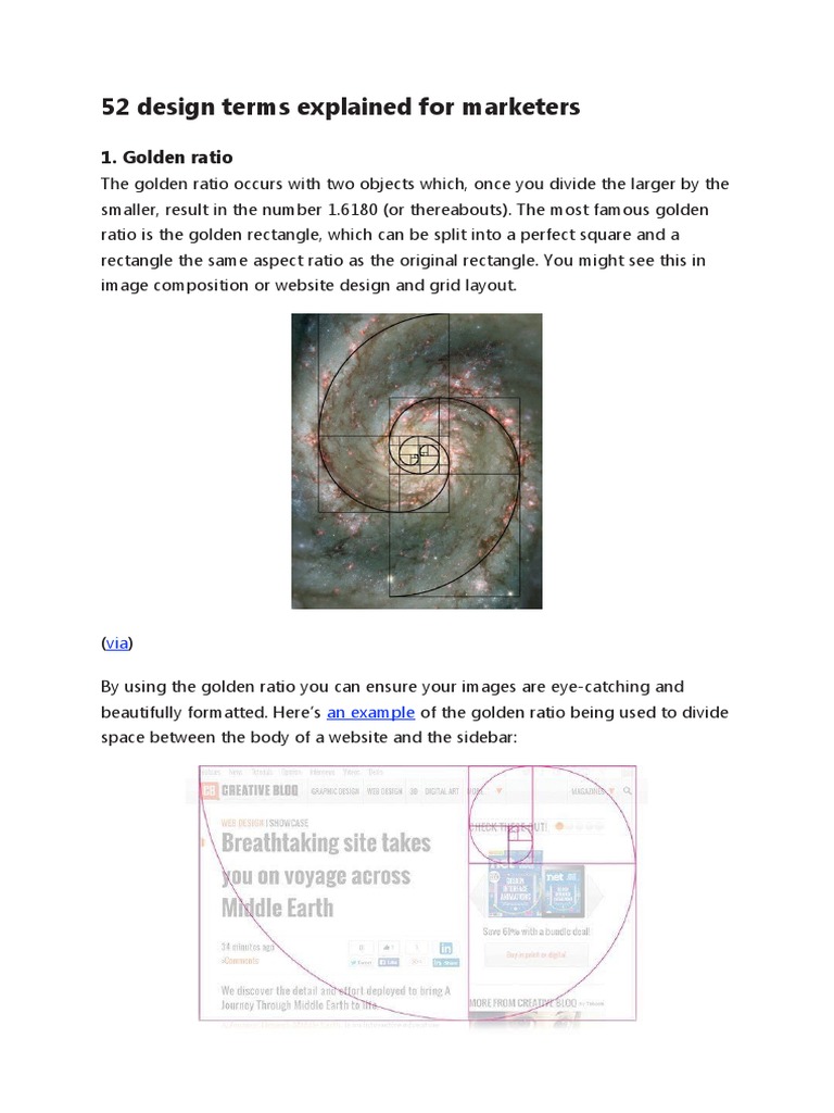 52 Design Terms Explained For Marketers | PDF | Typefaces | Serif
