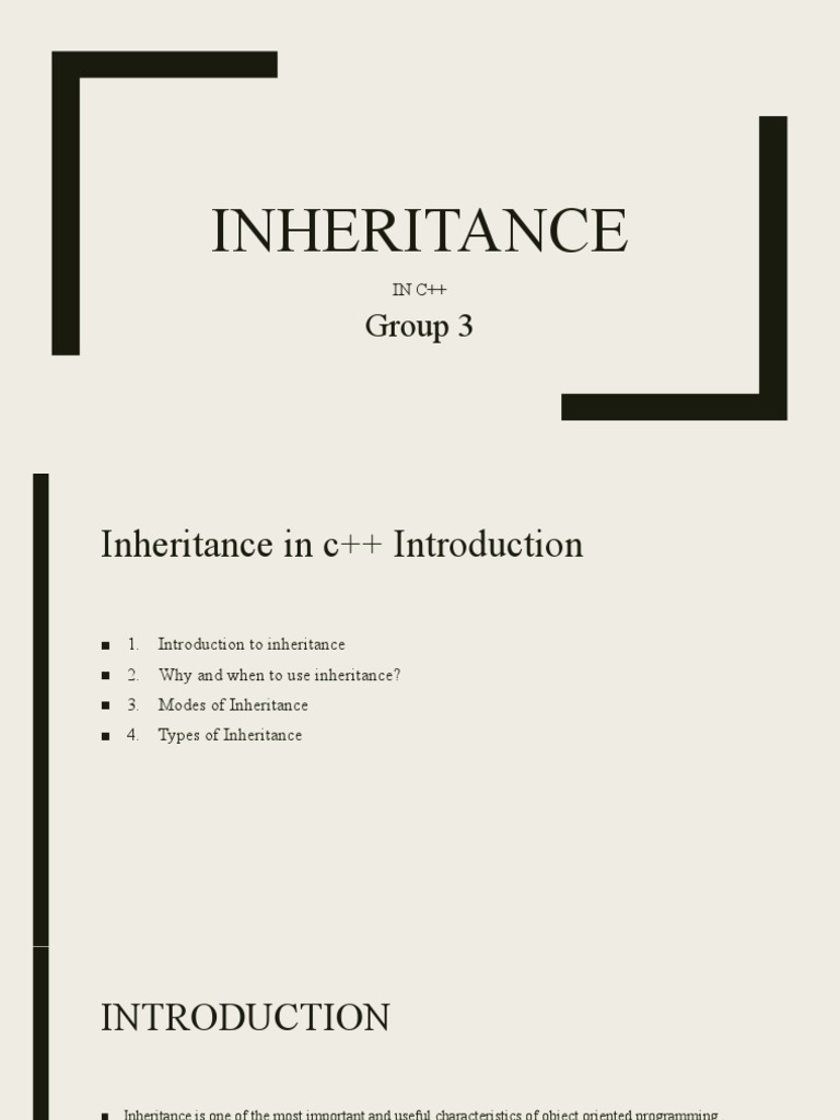 Inheritance Group3 | PDF | Constructor (Object Oriented Programming ...
