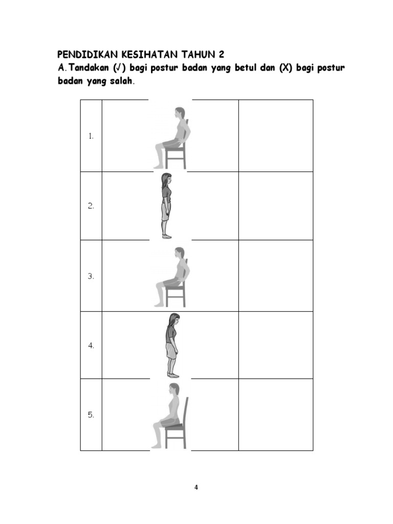 Latihan Pendidikan Kesihatan Tahun 2 | PDF