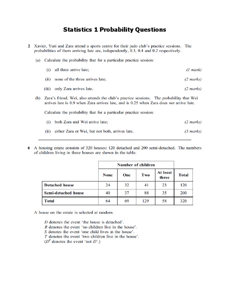 S1 Probability PDF | PDF