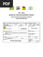 Pipeline Design Basis | PDF | Pipe (Fluid Conveyance) | Mechanical Engineering