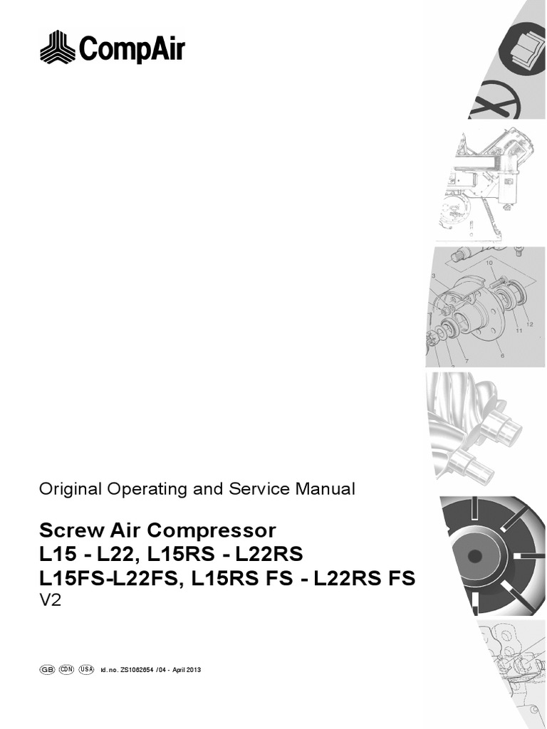 Operator Manual - CompAir L15,22 All Variations PDF | PDF | Valve ...