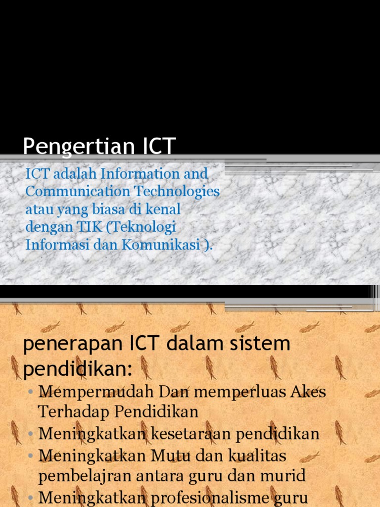 Pengertian dan Manfaat ICT dalam Pendidikan | PDF