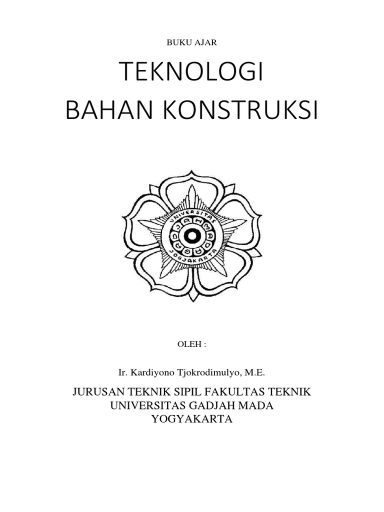 Teknologi Bahan Konstruksi - Ir Kardiyono 1998 | PDF