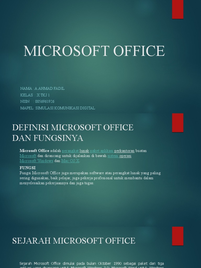 Fungsi dan Versi Microsoft Office | PDF