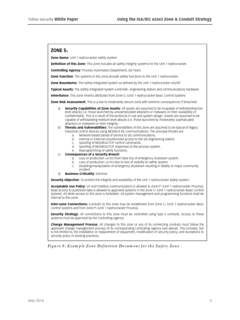 Zone S: Tofino Security White Paper Using The ISA/IEC 62443 Zone ...
