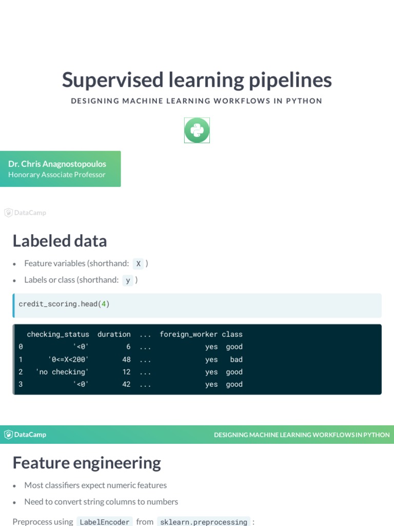 Designing Machine Learning Workflows in Python Chapter1 | PDF | Machine ... Designing Machine Learning Workflows in Python Chapter1 | PDF | Machine ...