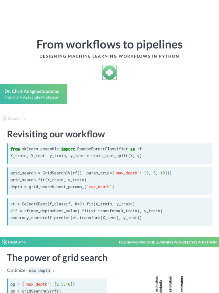 Designing Machine Learning Workflows In Python Chapter3 Pdf Theoretical Computer Science