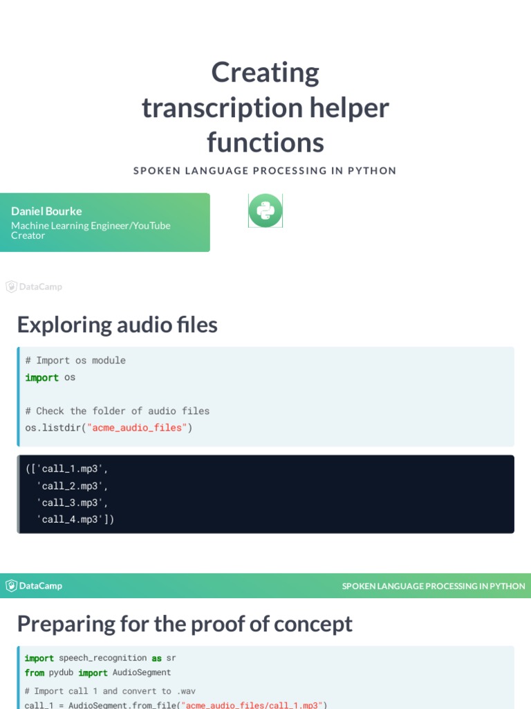 Spoken Language Processing in Python Chapter4 | PDF | Computer File | Digital Technology