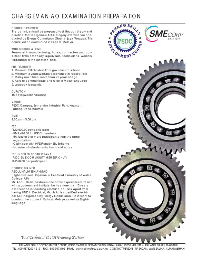 Chargeman AOExamination Preparation | PDF | Southeast Asia | Malaysia