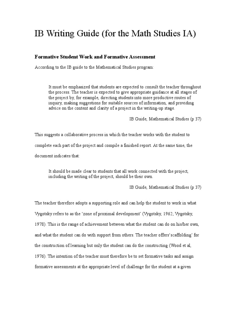 IB Writing Guide - Notes 4 | PDF | Educational Assessment | Pedagogy