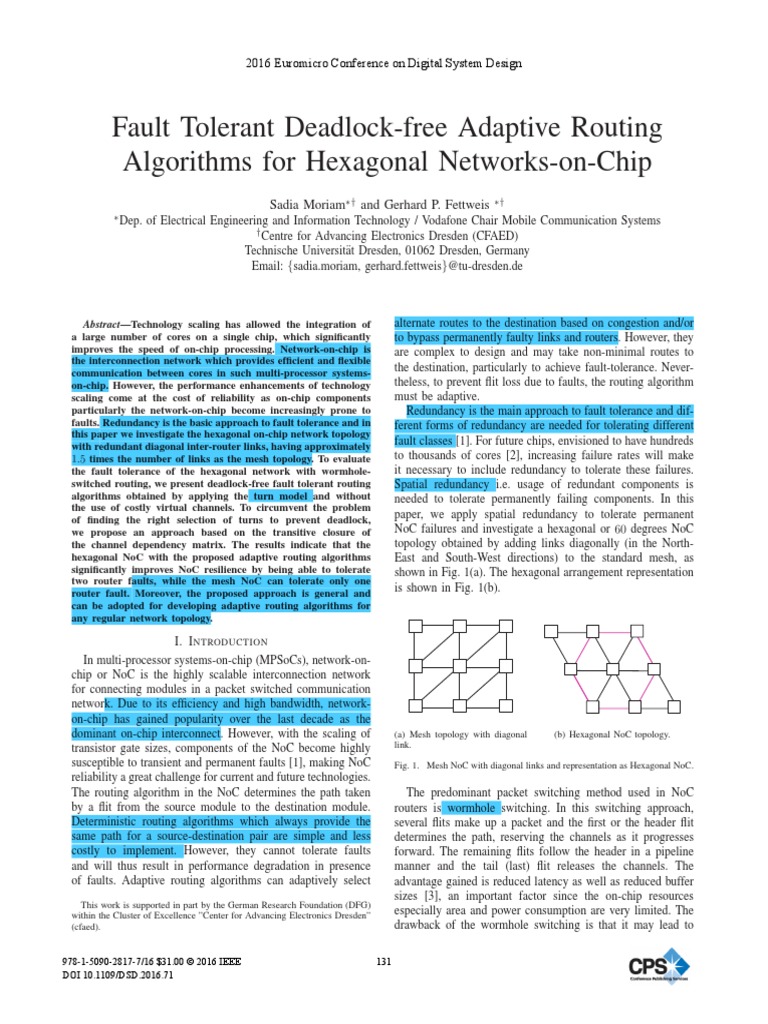 Fault Tolerant in Dead Locks | PDF | Routing | Network Topology