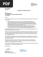 OEM Authorization Letter Template | PDF | Business Law | Contract Law