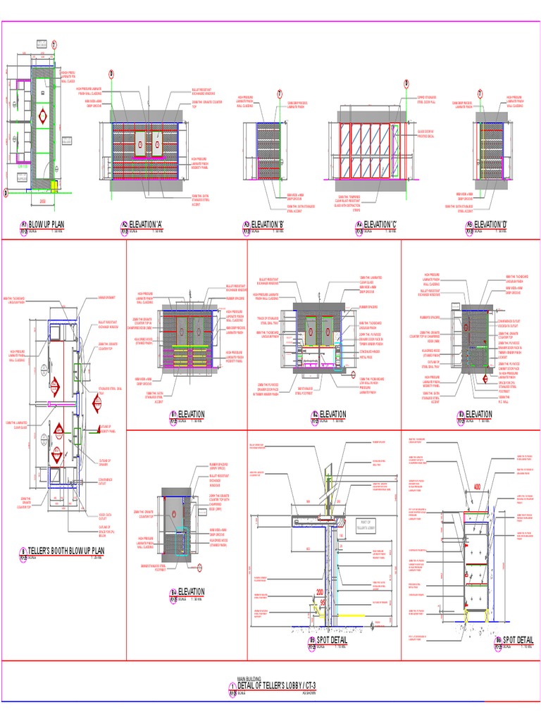 Blow Up Plan Elevation 'A' Elevation 'B' Elevation 'C' Elevation 'D ...