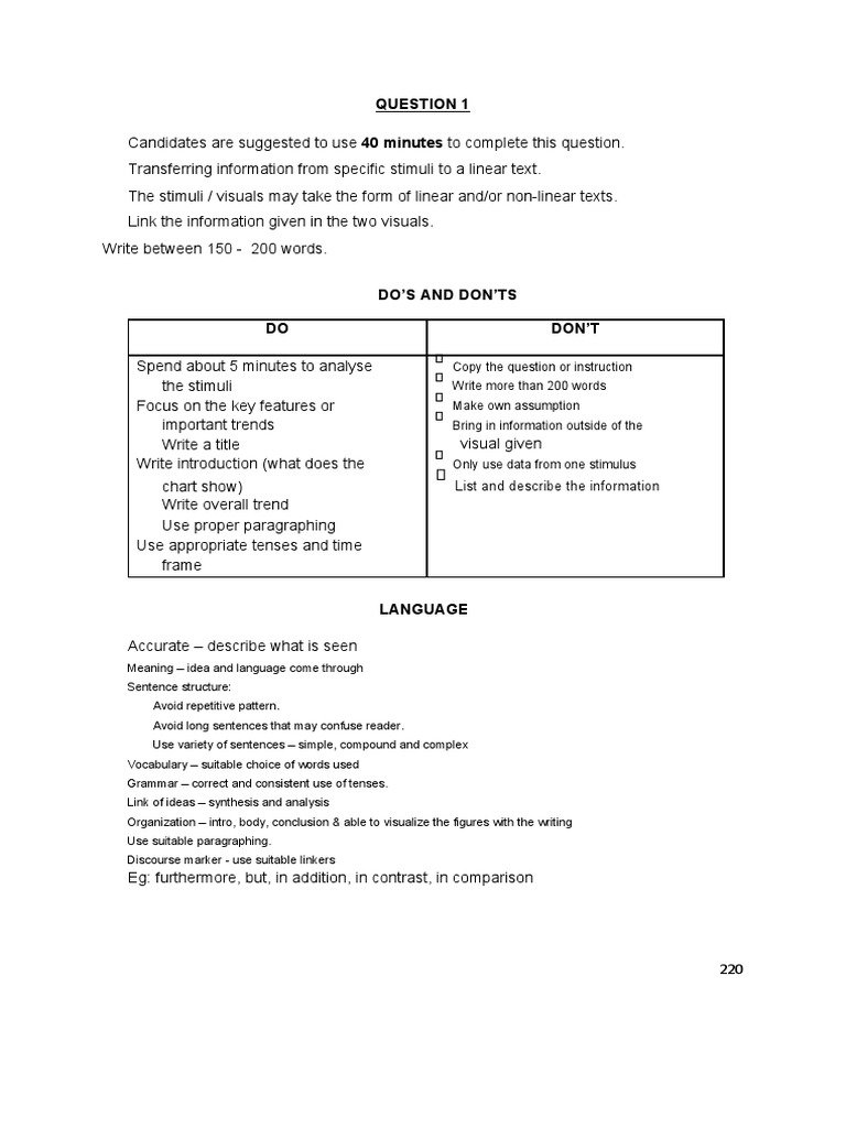 List and Describe The Information | PDF | Vocabulary | Information