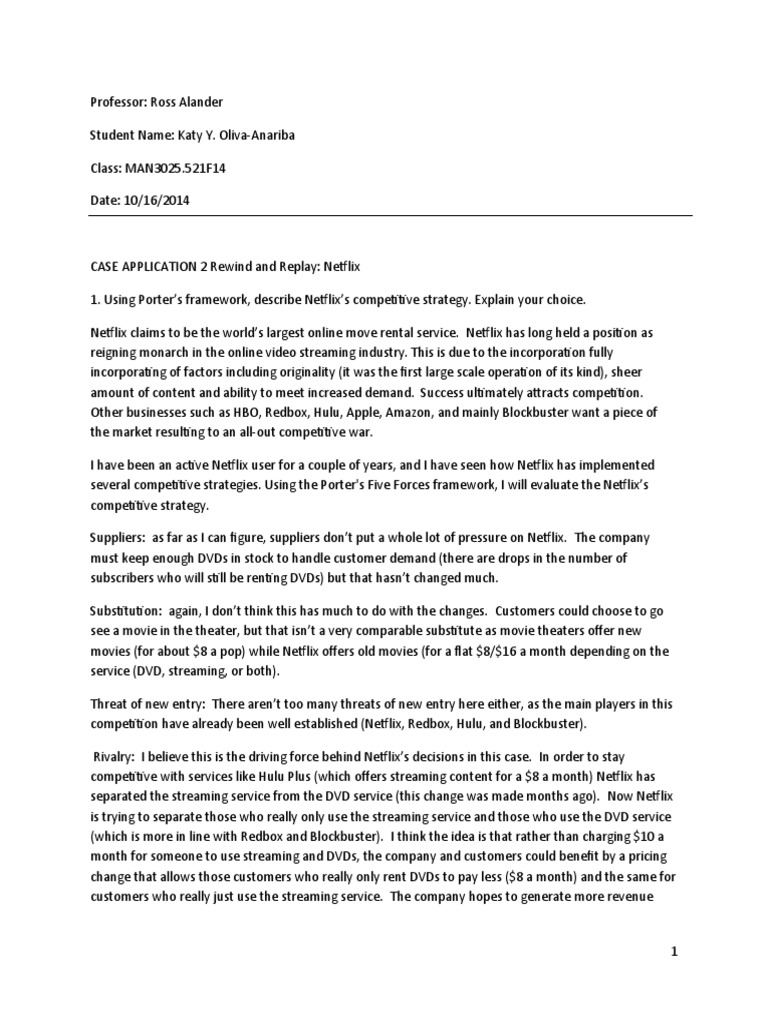 Netflix Original | PDF | Netflix | Competitive Advantage