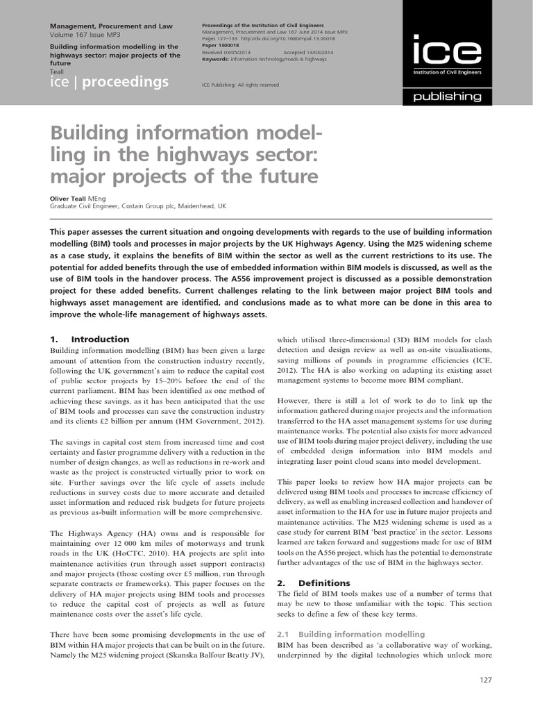 Building Information Modelling PDF | PDF | Building Information ...