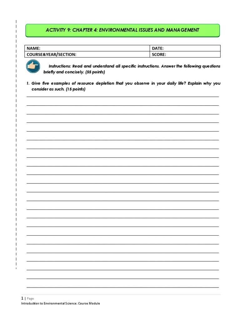 Name: Date: Course&Year/Section: Score:: Activity 9: Chapter 4 ...
