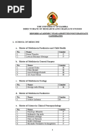 KUHeS 2025/2026 Postgraduate Selection | PDF | Academic Degree ...