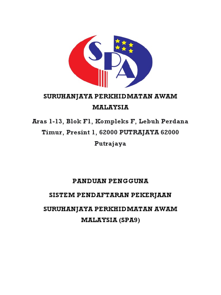 Manual Pengguna SPA9 PDF | PDF