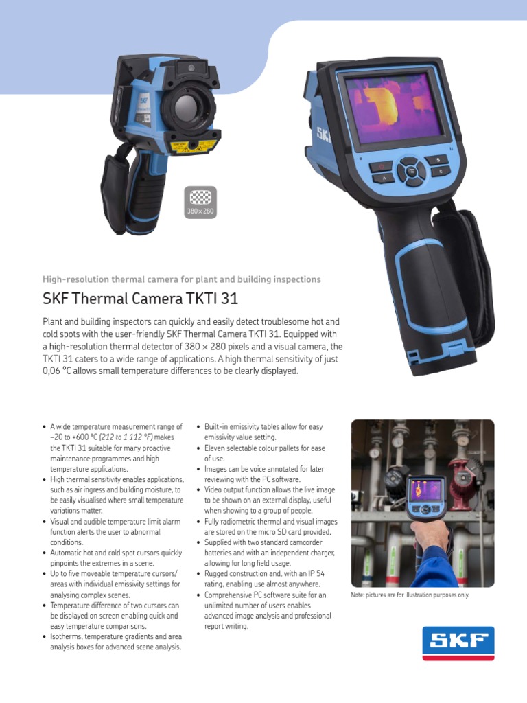 SKF Thermal Camera TKTI 31: High-Resolution Thermal Camera For Plant ...