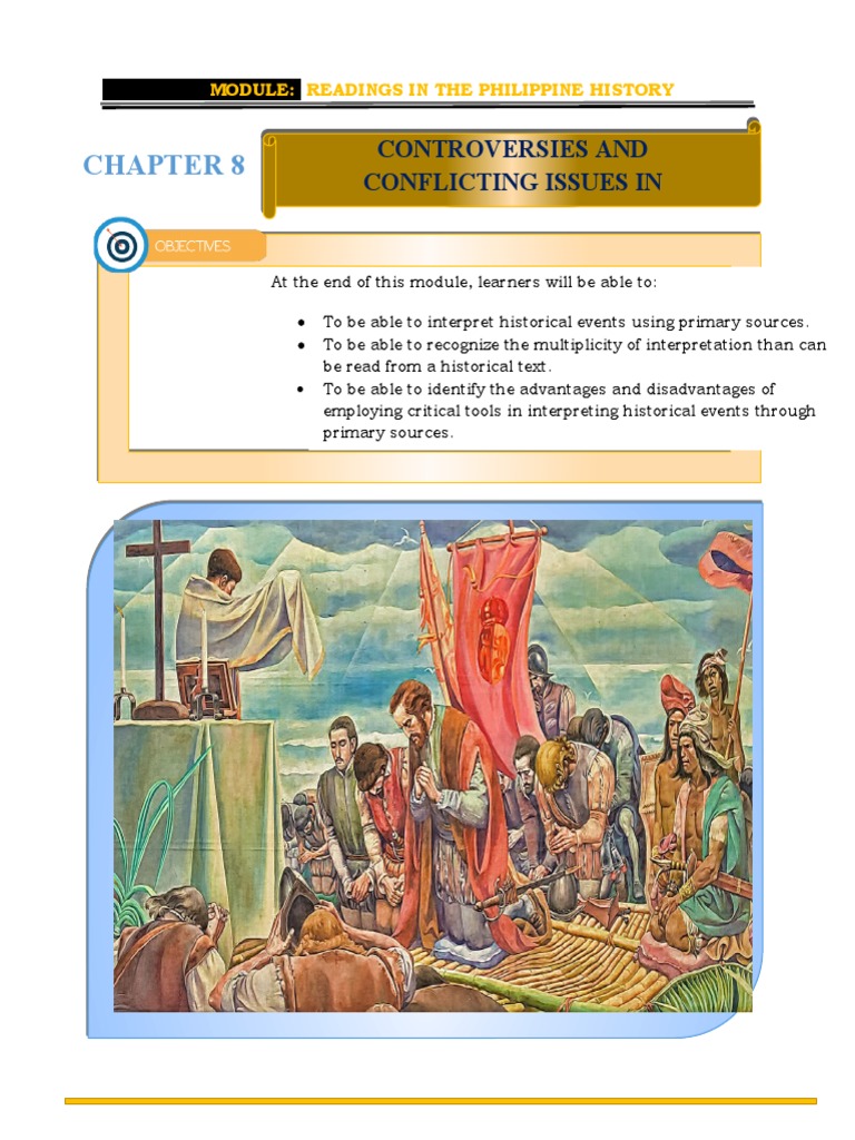 Chapter 8 Controversies and Conflicting Issues in Philippine History ...