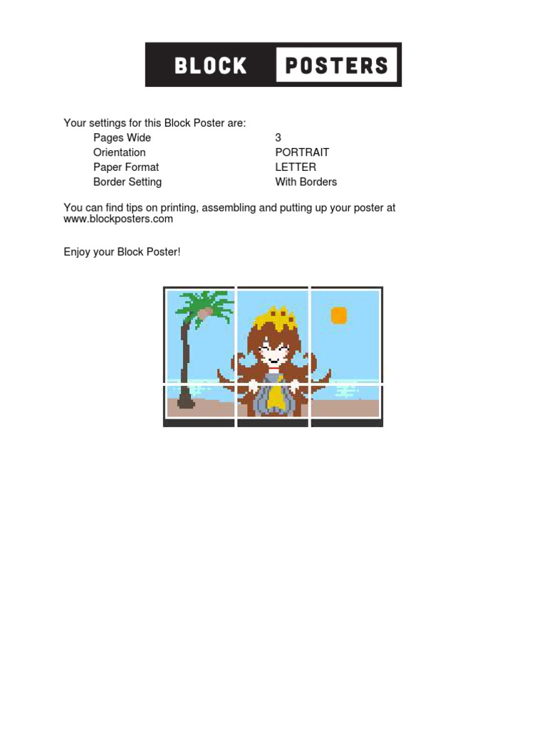 Block Poster Setup Guide | PDF | Home & Garden