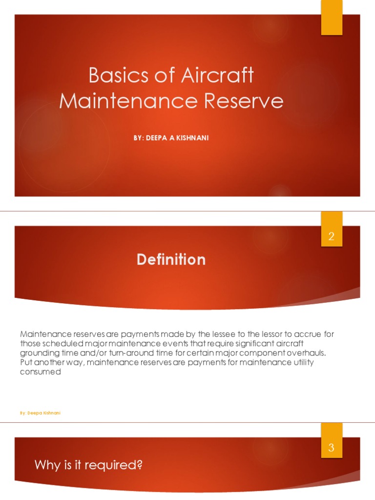 Aircraft Maintenance Reserve PDF | PDF | Lease | Credit