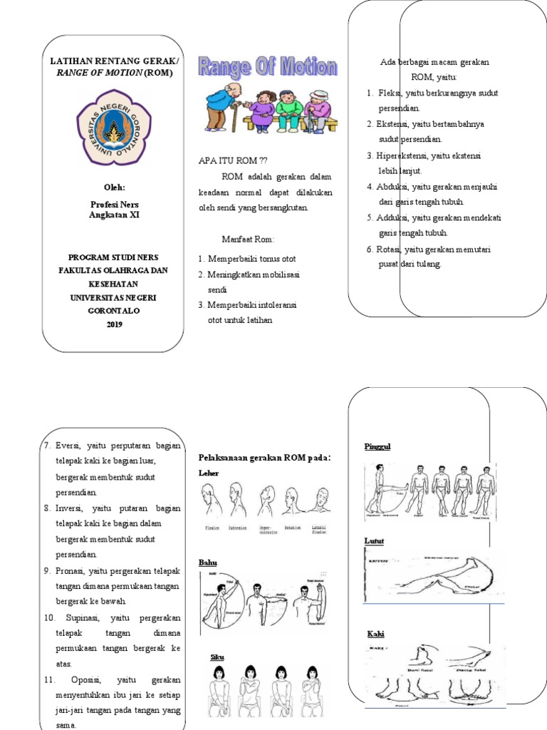Leaflet Latihan Rentang Gerak Pdf