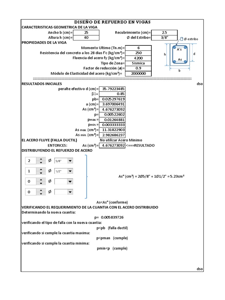 Diseño de Viga para Claro de 7 M M+ y M | PDF | Acero | Rieles
