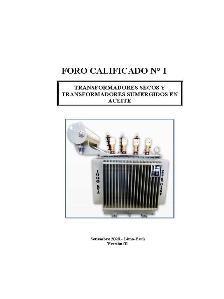 Transformadores Secos y Transformadores Sumergidos en Aceite | PDF | Transformador | Cobre