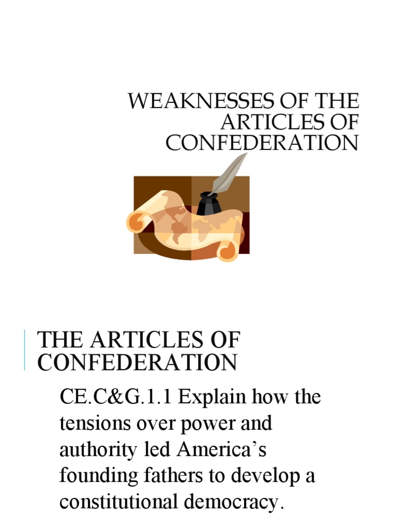 Weaknesses of The Articles of Confederation 07 | PDF | Article One Of ...