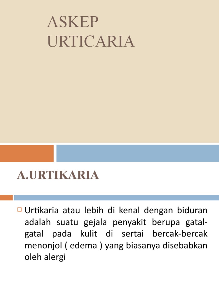 Askep Urtikaria | PDF