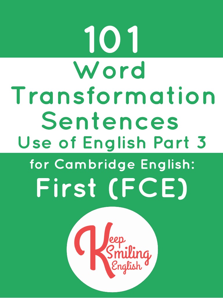 101 Word Transformation Sentences 1 | PDF | Language Arts & Discipline ...