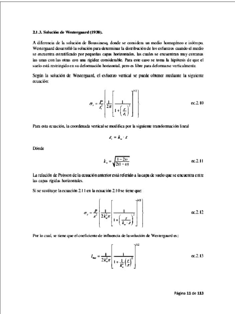 Teoria de Westergaard PDF | PDF