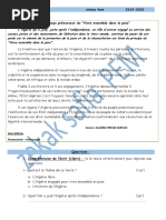 Sujets BEM Français 2025 | PDF | Algérie | Alger