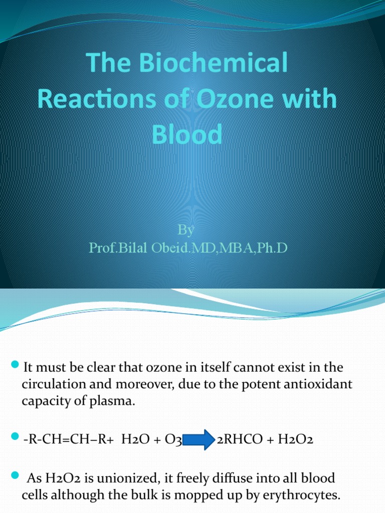 The Biochemical Reactions of Ozone With Blood | PDF | Nf κb | Glycolysis