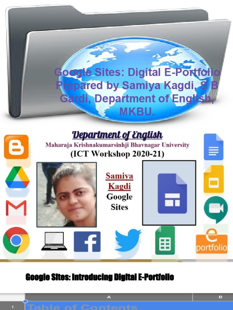Google Sites for Digital E-Portfolios | PDF
